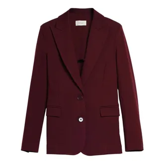 Vicolo Femme, Vestes, Rouge, Taille: 38 FR Veste en tricot avec 2 boutons