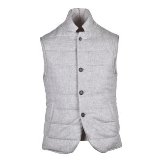 Eleventy Homme, Vestes, Gris, Taille: S Gilet en flanelle