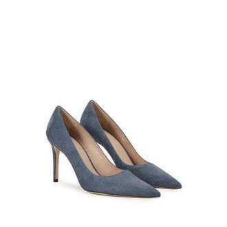 Stuart Weitzman Escarpin Stuart Power 85 en cuir su&eacute;d&eacute;