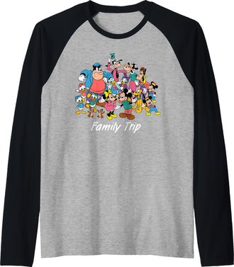 Disney Classic Characters Family Trip Matching Vacation Raglan