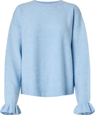 Pieces Pcsally Ls Frill Cuff Knit Noos Bc