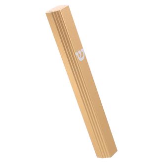 Holibanna Aluminium Mezuzah T&uuml;rhalter ohne Bohren mit Kleber&uuml;ckseite Modernes Judaica Kunstwerk Traditioneller J&uuml;discher Segensschutz f&uuml;r Zuhause Elegante Wohnk