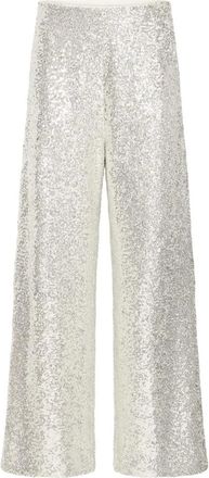 Ichi Ichi, Femme, Pantalons, Gris, Taille: 46 FR Wide Pantalons