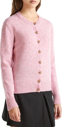 Benetton Damen Maglia Coreana M/L 103me500l Strickjacke, Rosa, M