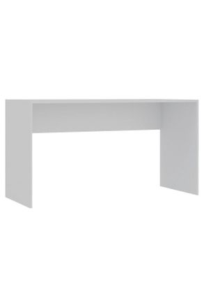 Homin Schreibtisch, Weiß, Holzwerkstoff, rechteckig, Wange, 73x54.4x135 cm, Arbeitszimmer, Schreibtische, Bürotische