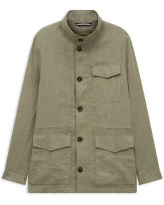 Bugatti Sommerliche Leinenjacke in Fieldjacket-Optik in