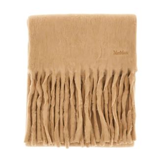 Max Mara Osso Schal mit Fransen - - Accessories - Damen - Braun - ONE SIZE