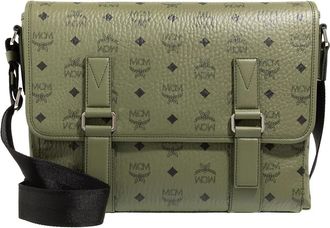 MCM Laptoptaschen - Aren Messenger Medium - Gr. unisize - in Gr&uuml;n - f&uuml;r Damen