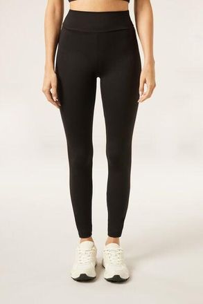 Calzedonia Soft Touch-leggings Mit Paspeln Schwarz