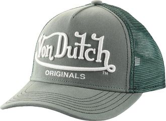 Von Dutch Trucker Cap Riverside Green White Khaki, Size:OneSize