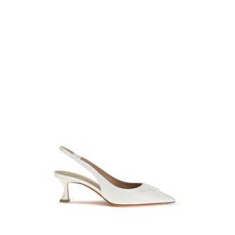 Santoni Femme, Chaussures, Blanc, Taille: 38 1/2 EU Taylor Escarpins Slingback