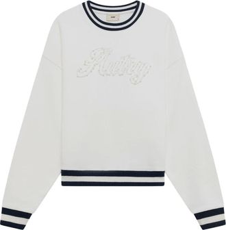 Autry Femme, Sweatshirts et sweats &agrave; capuche, Blanc, Taille: 36 FR Cotton SweaT-shirt With Logo