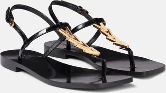 Versace Sandalen V2025 Chain aus Leder