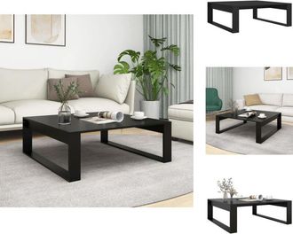 vidaXL Couchtisch Schwarz 100x100x35 cm Holzwerkstoff - Couchtisch - Wohnzimmertisch - Beistelltisch - Holzt Tisch - Schwarz