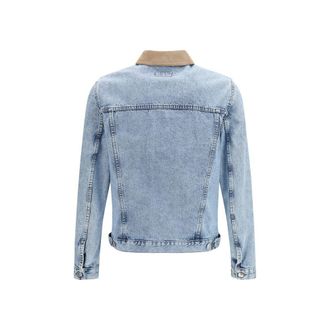 Brunello Cucinelli Mens Blue Cotton Denim Jacket Clothing