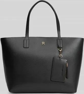Tommy Hilfiger Shopper mit Rei&szlig;verschlussfach und Anh&auml;nger f&uuml;r Kleinigkeiten