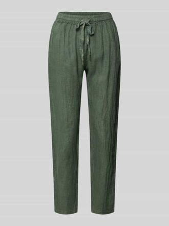 Zabaione Leinenhose mit elastischem Bund Modell Pa44uline