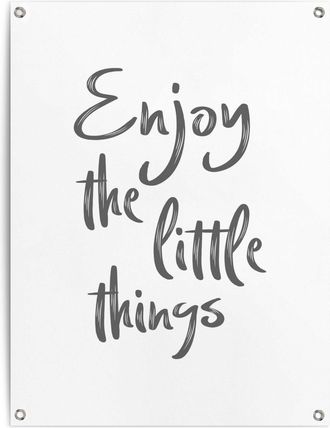 Reinders Gartendeko, Enjoy, Garten, Bilder, Wanddeko, Room Decor, Leinwand, Schwarz-Wei&szlig;, 80 x 60cm