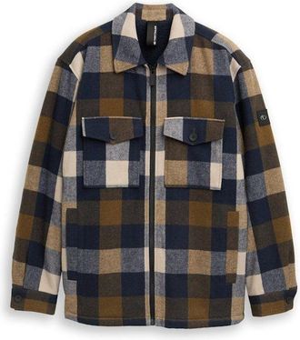 Tom Tailor Sweatshirt Hemdjacke Aus einem besonders weichen Wollstoff