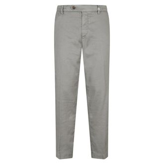 Myths Gr&uuml;ne Olive Leinen Baumwolle Chino Hose - - Trousers - Herren - Gr&uuml;n - XL