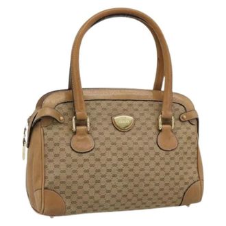 Gucci Sac &agrave; main vintage en toile Pre-owned - Femme - Pre-owned - Beige - Taille: ONE Size