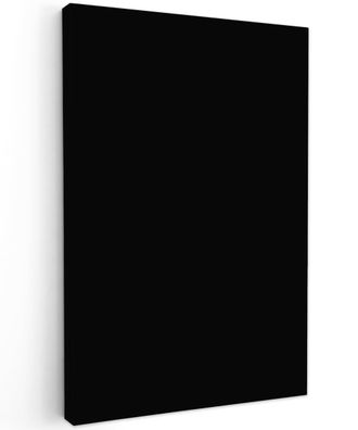 MuchoWow &copy; Bild auf Leinwand Gro&szlig; 80x120 cm XXL Schlafzimmer Bilder Wand Schwarze Deko Wohnzimmer Modern Wanddeko Bilderwand Geschenk Schwarz - Muster - Innenr