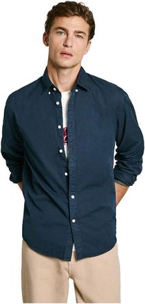 Pepe Jeans London Herren Manley Hemd, Blau (Dulwich Blue), XXL