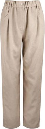 Brunello Cucinelli Femme, Pantalons, Beige, Taille: 42 FR Monili Pantalons