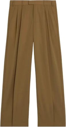 A Paper Kid Homme, Pantalons, Brun, Taille: M Fresh Wool Pants