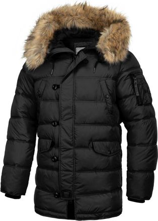 Pitbull Pitbull Herren Winterjacke Typ Parka Winter Jacke im Parka-Stil Kingston Wärmender Parka für den Winte Jacke mit Kapuze XXL