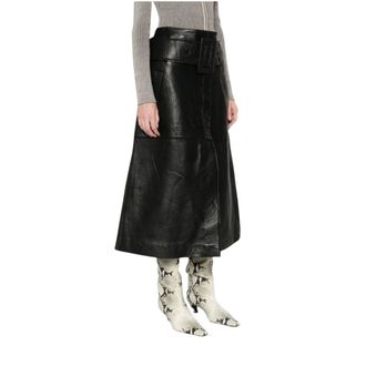 Remain Femme, Jupes, Noir, Taille: 36 FR Jupe en cuir