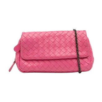 Bottega Veneta Sac bandouli&egrave;re en cuir Pre-owned - Femme - Pre-owned - Rose - Taille: ONE Size