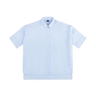 Fay Femme, Blouses et Chemises, Bleu, Taille: 38 FR Chemise boutonn&eacute;e &agrave; rayures