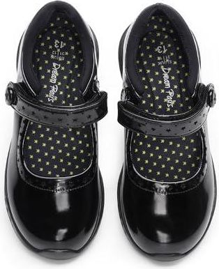 Dream Pairs Chaussures d&eacute;cole Mary Jane plates confortables pour filles, chaussures habill&eacute;es pour tout-petit/petit enfant/grand enfant, Noir, 12 Little Kid