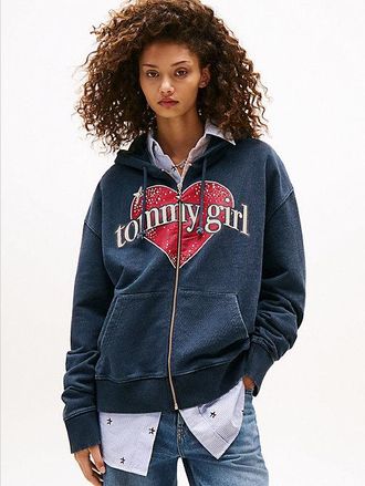 Tommy Hilfiger Sweat à capuche oversize à logo Tommy Girl