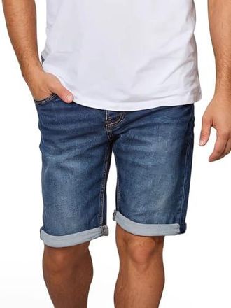 Mustang Jeans Chicago Short en Jean pour Homme Coupe Droite - Bleu - 32W
