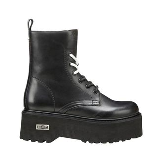 Cult Schwarze Lederstiefeletten - - Shoes - Damen - Schwarzk - 40 EU