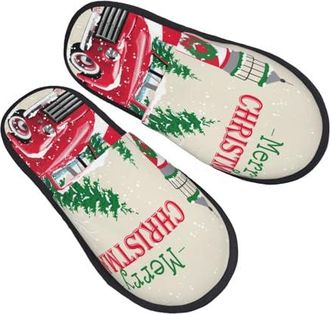 Generic Pantoufle Joyeux No&euml;l 1 Chaussons Confort Hiver Chaussures Pour Unisex Femme Ext&eacute;rieur L