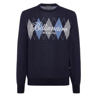 Billionaire Boys Club Round-Neck Strickwaren - - Knitwear - Herren - Blau - L