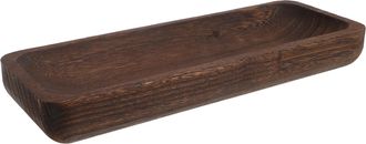 BESPORTBLE Rechteckiges Holztablett F&uuml;r Dekoration Kerzenhalter Und Servierplatte Rustikales Tablett Im Landhausstil F&uuml;r Esstisch Couchtisch Und K&uuml;chentheke