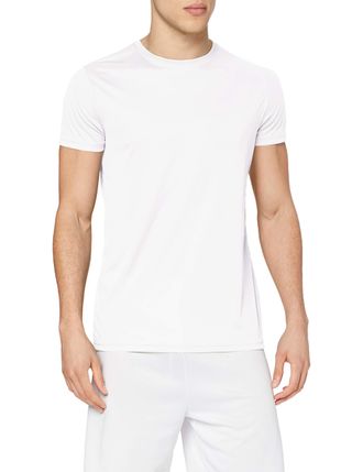 Stedman Apparel Herren Active Sports-T/ST8000 Slim Fit Classic Kurzarm T-Shirt Gr. L, wei&szlig;