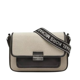 Michael Kors Pre-owned Sac bandouli&egrave;re en toile - Femme - Pre-owned - Beige - Taille: ONE Size