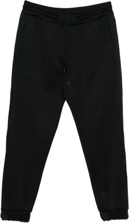 Paul & Shark Homme, Pantalons, Noir, Taille: L Joggers Coupe Droite en M&eacute;lange de Coton