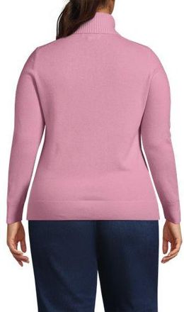 Lands End Rollkragen-Pullover aus Kaschmir, Damen, Größe:48-50 plus, Pink, Kaschmir, by Lands End