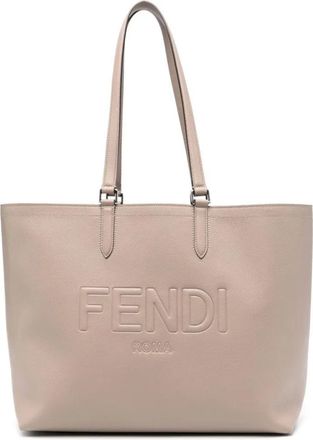 Fendi Shopper & Totes - Beige Calf Leather Shoulder Bag - Gr. unisize - in Beige - f&uuml;r Damen