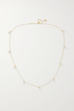 Mateo Bijoux Kette Aus 14 Karat Gold Mit Perlen - Weiß