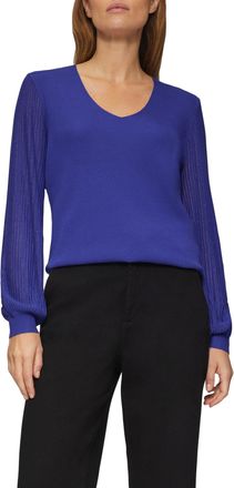 s.Oliver Strickpullover mit semitransparenten &Auml;rmeln