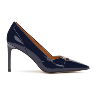 Kazar Lackierte marineblaue Pumps mit Absatz - - Shoes - Damen - Blau - 36 EU