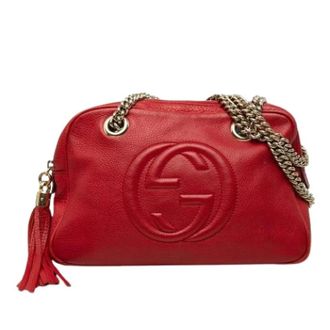Gucci Sac bandouli&egrave;re Soho Pre-owned - Femme - Pre-owned - Rouge - Taille: ONE Size
