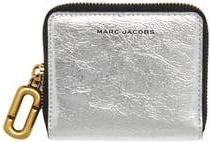 Marc Jacobs Portefeuille The Scene Slim Compact en cuir m&eacute;tallis&eacute;